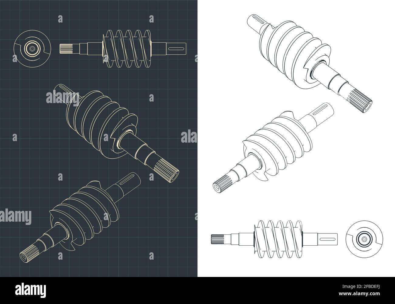 Screw engineering drawings hi-res stock photography and images - Alamy