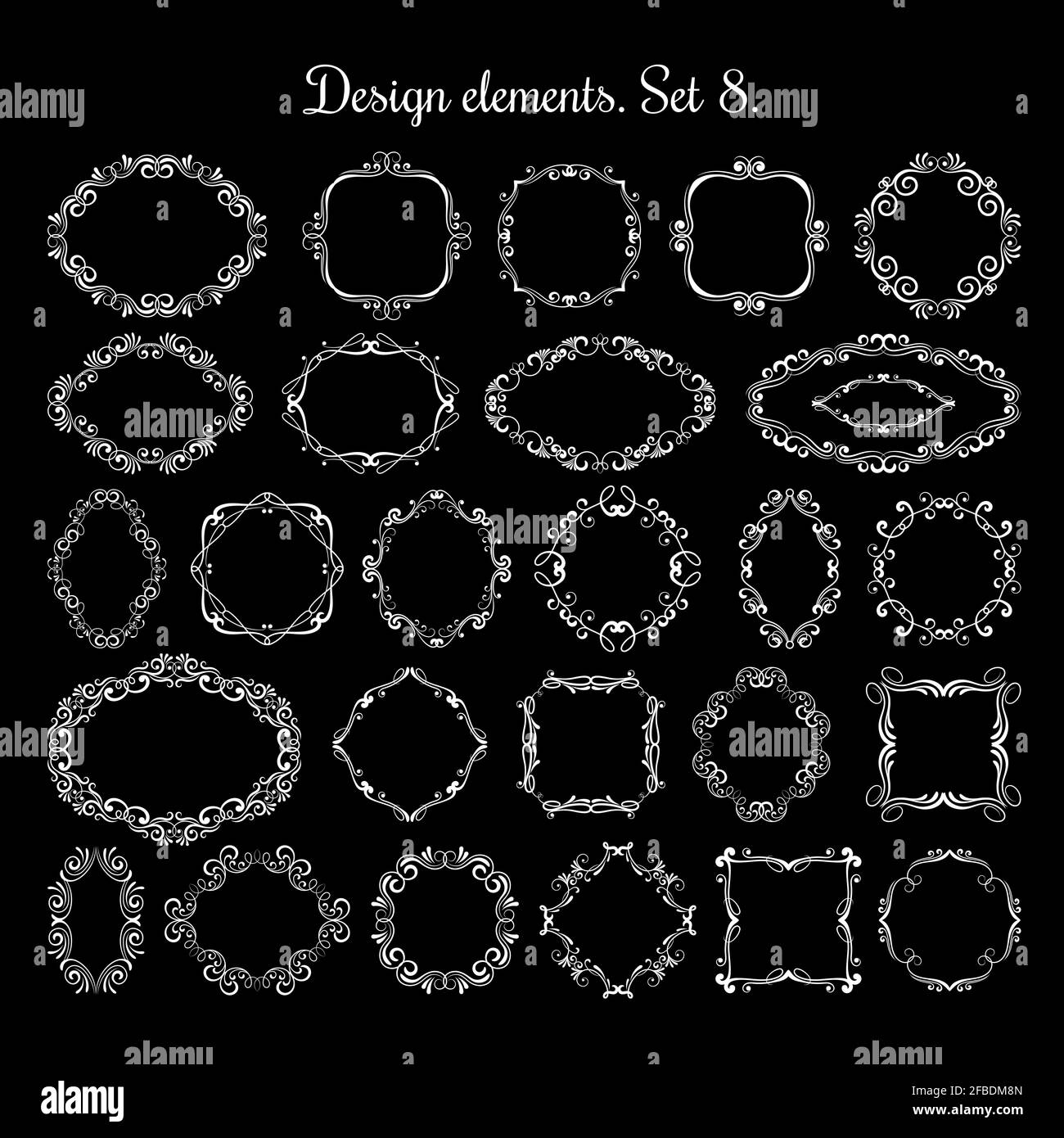 Victorian Oval Borders And Frames