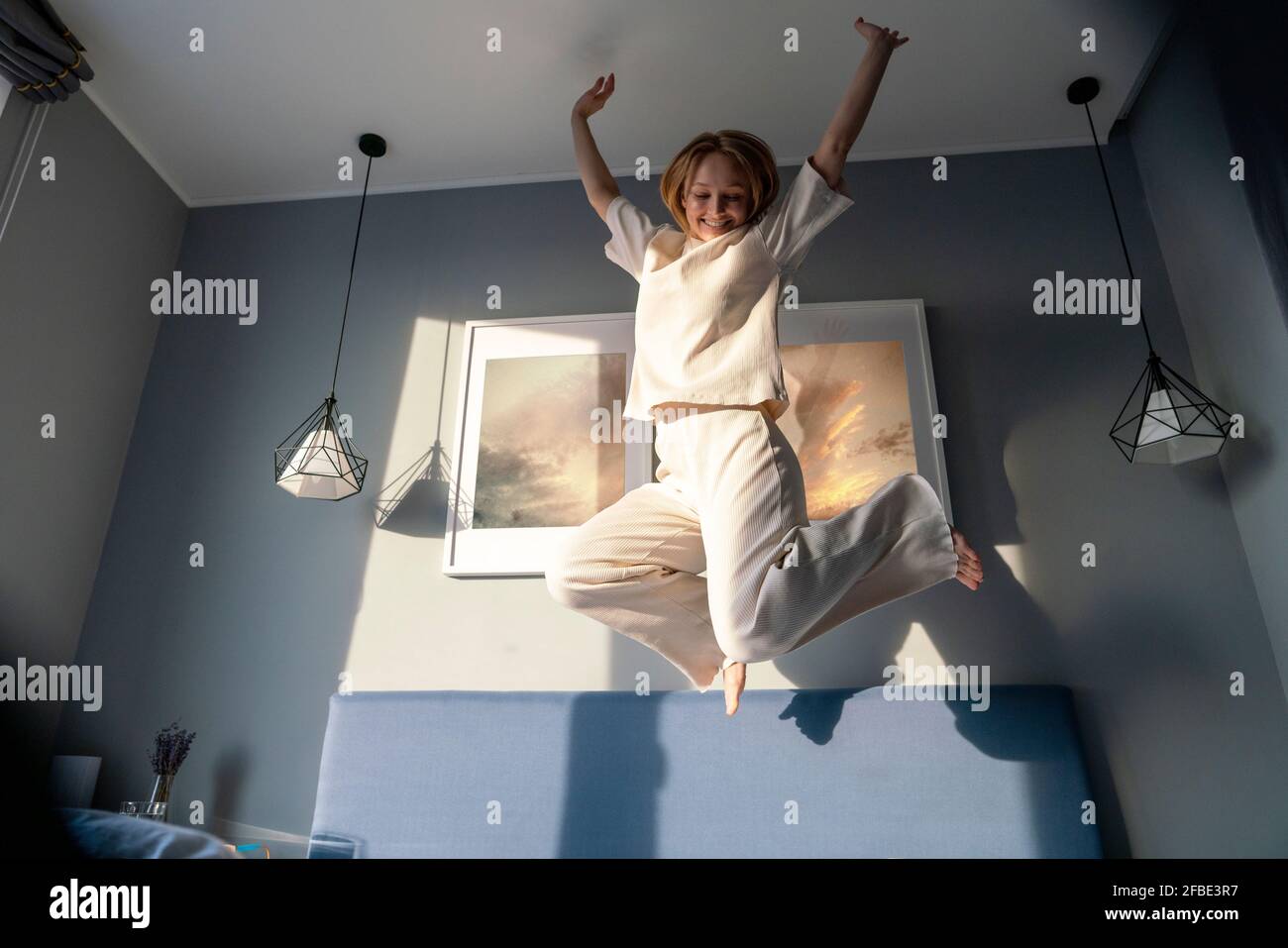 Jumping at home hi-res stock photography and images - Alamy