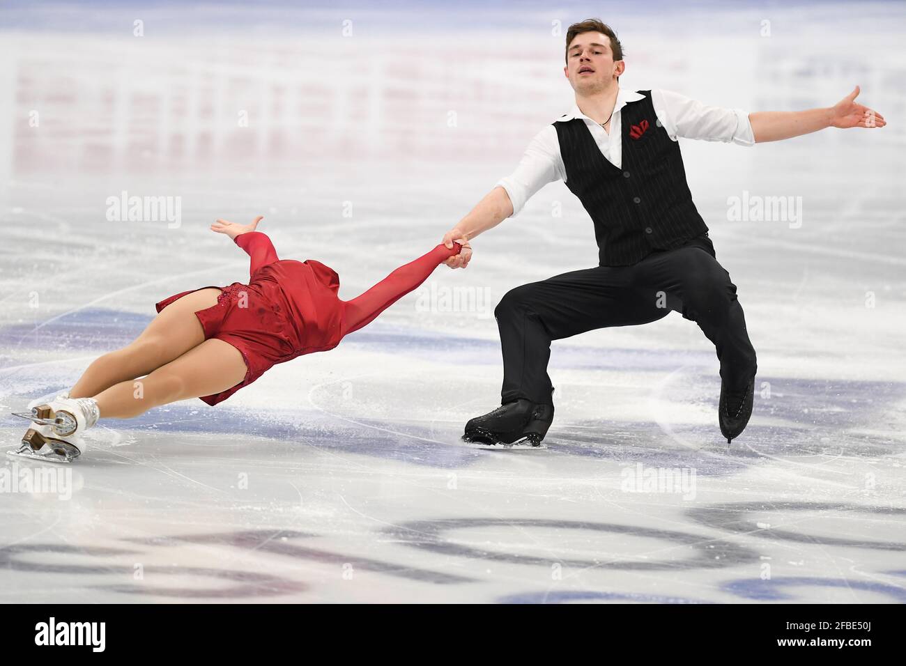 Daria DANILOVA & Michel TSIBA NED, during Pairs Short Program at the ...