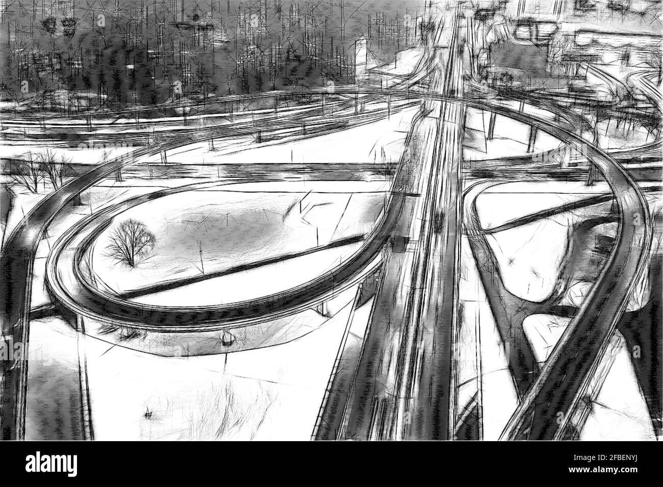 Traffic glow Black and White Stock Photos & Images - Alamy