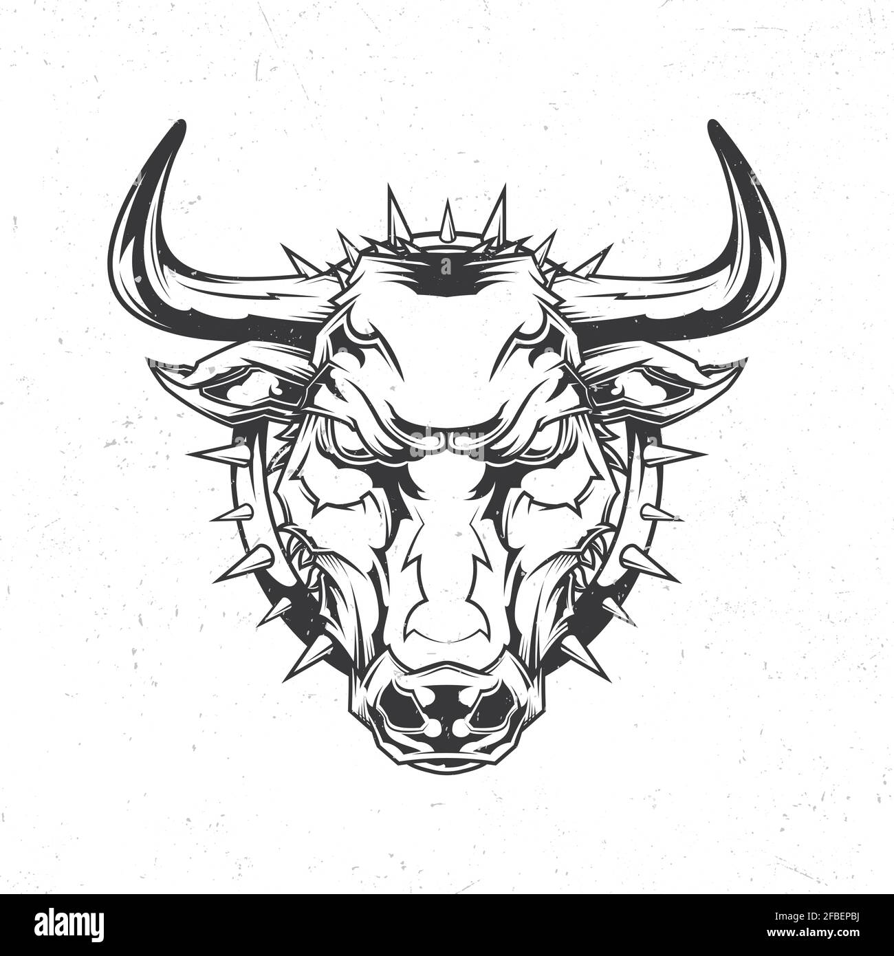 Angry bull Stock Vector Images - Alamy