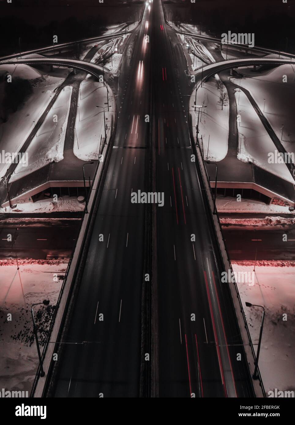 City busy traffic overpass screen Stock Photo - Alamy