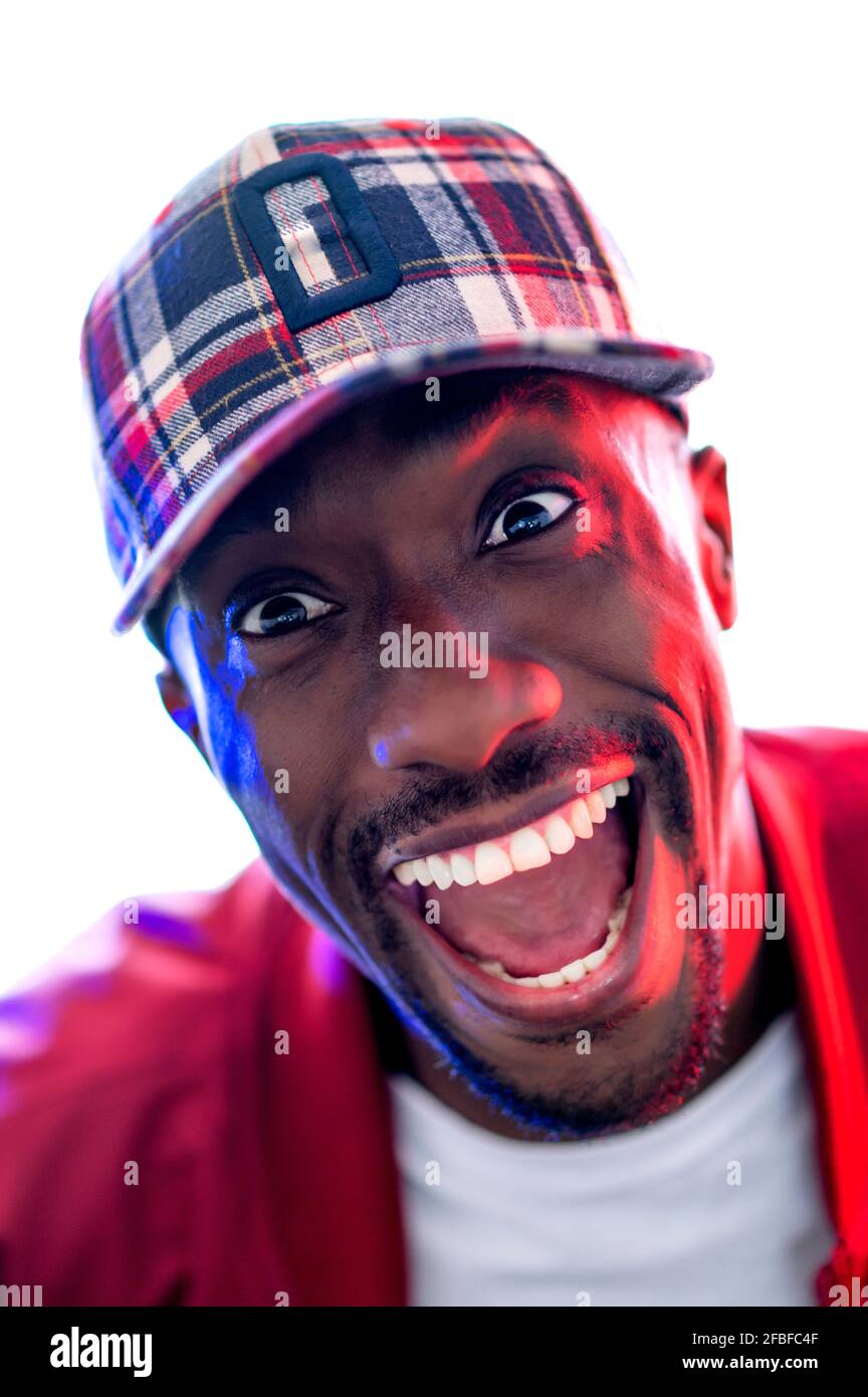 Laughing man camera funny background hi-res stock photography and ...