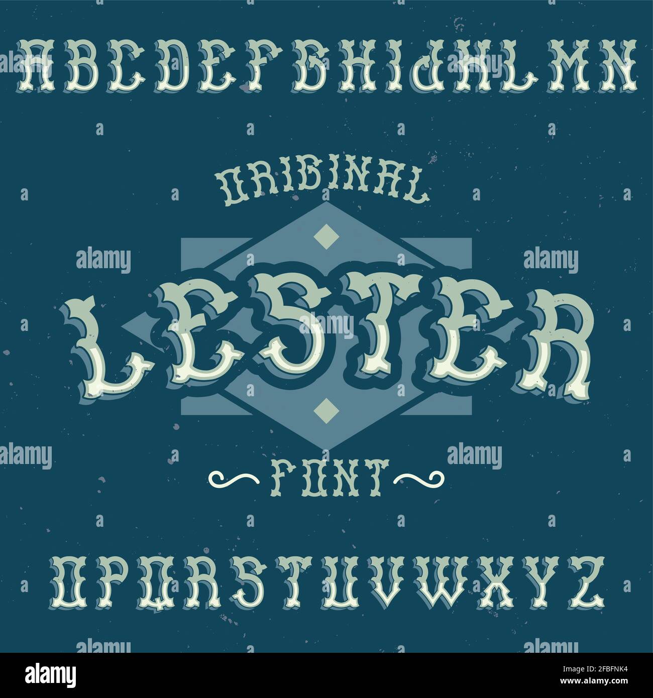 Vintage label font named Lester. Good to use in any creative labels ...