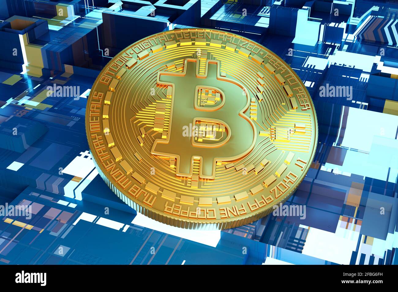 3d bitcoin hi-res stock photography and images - Alamy