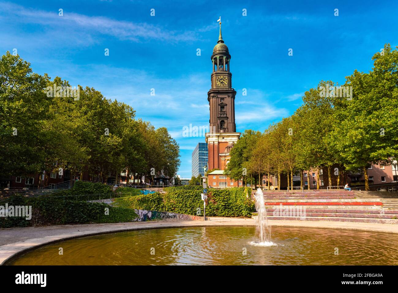 Church tower st michaelis hi-res stock photography and images - Alamy