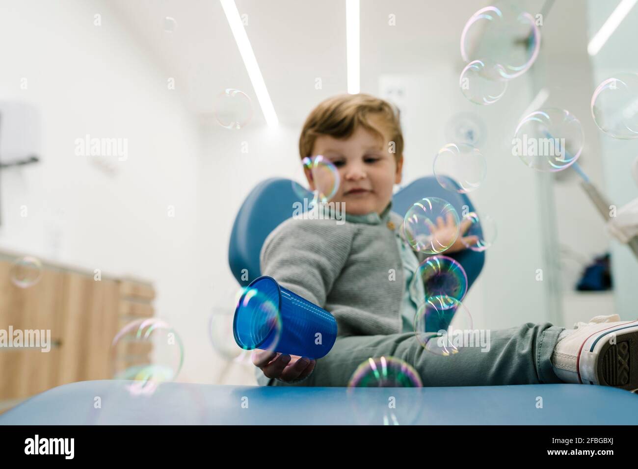 Boy in the plastic bubble hi-res stock photography and images - Alamy