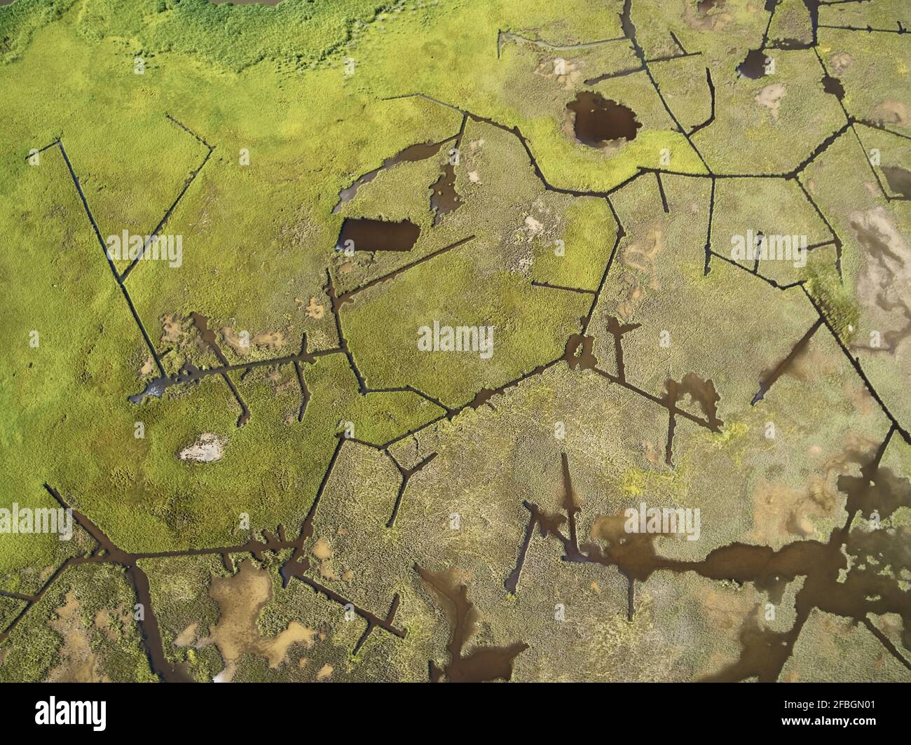 Aerial view over wetlands hi-res stock photography and images - Alamy