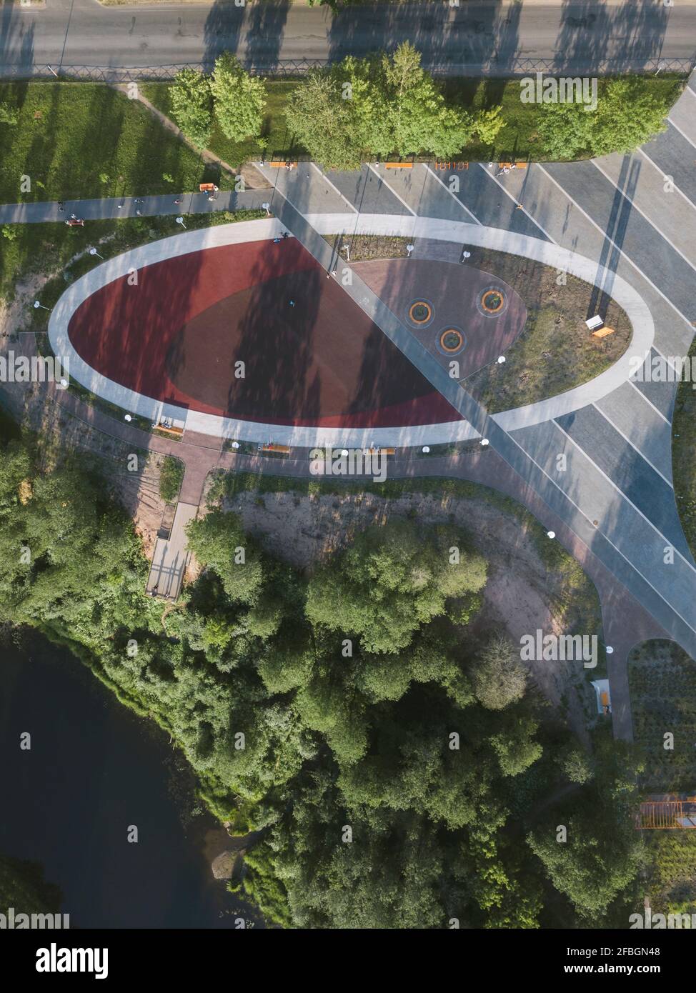 Aerial view public square hi-res stock photography and images - Alamy