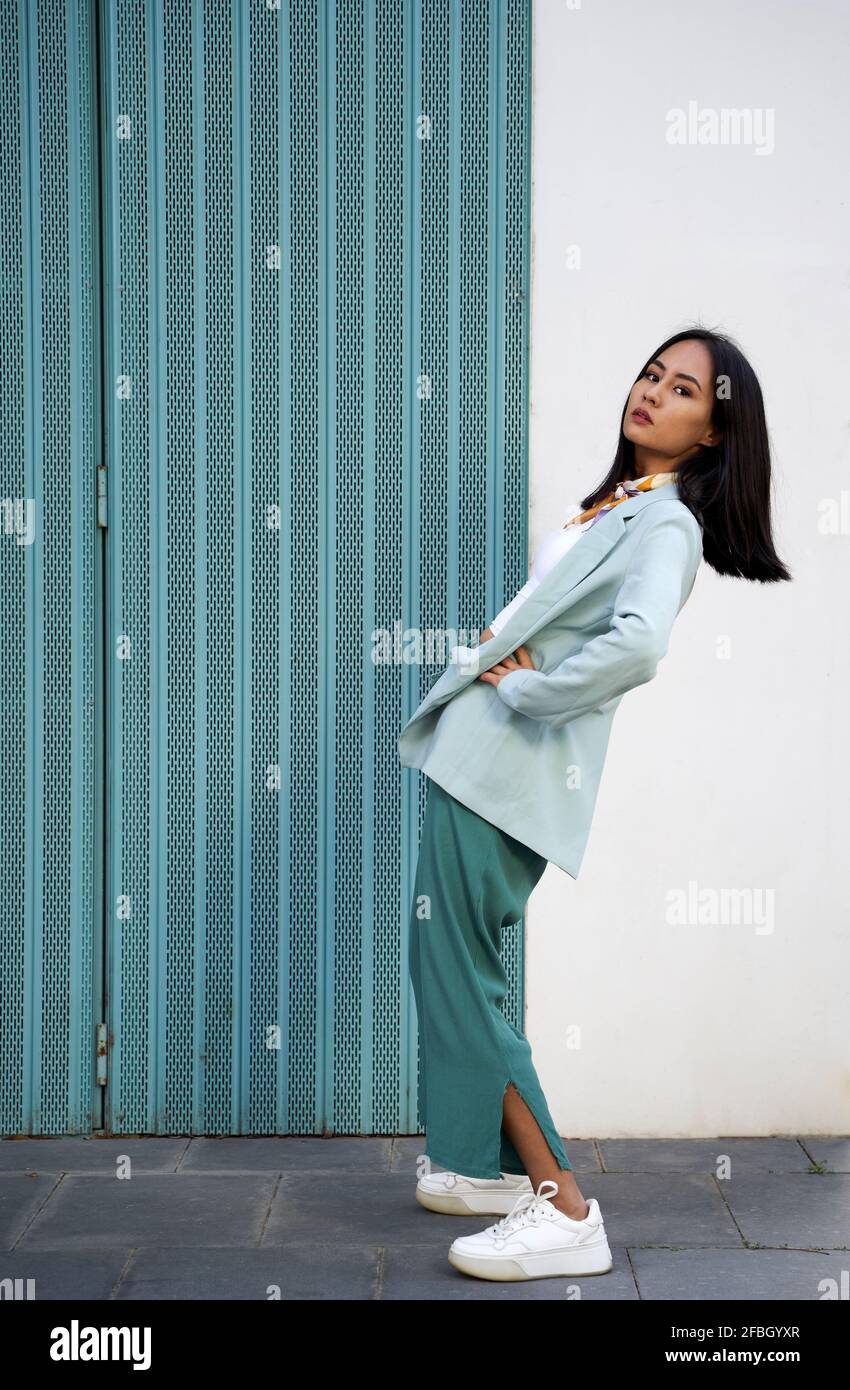 Portrait beautiful woman bending over hi-res stock photography and ...