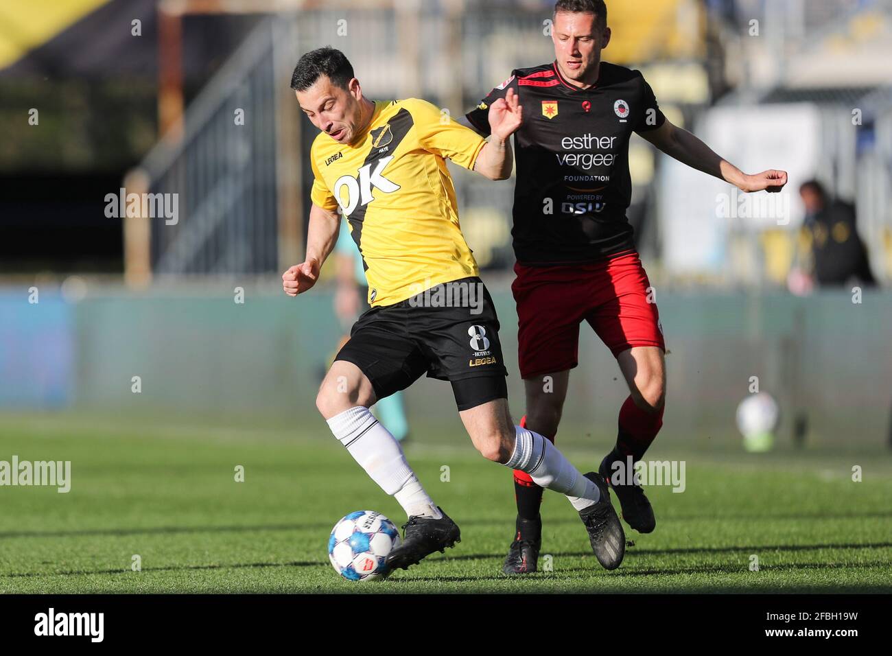 BREDA, NETHERLANDS - APRIL 23: Thom Haye of NAC Breda during the Dutch ...