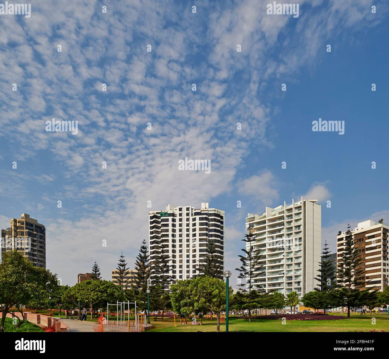 Modern buildings in Lima, Peru, in the district of Miraflores Stock ...
