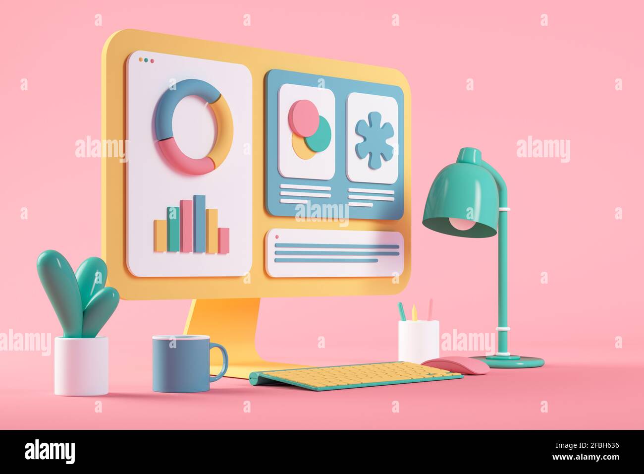 Cartoon computer hi-res stock photography and images - Alamy