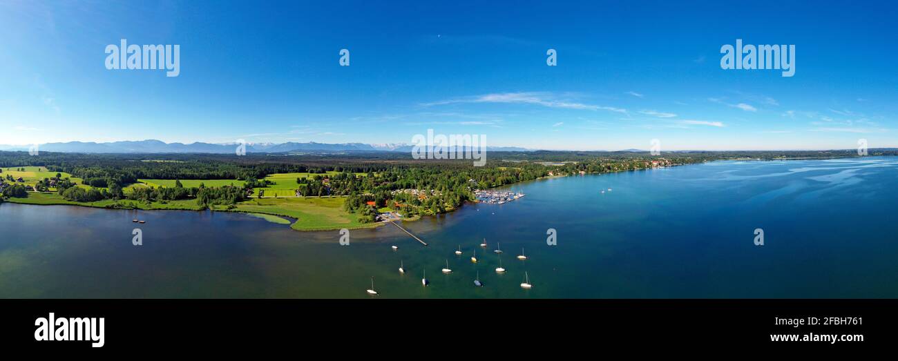 Aerial view over lake starnberg hi-res stock photography and images - Alamy