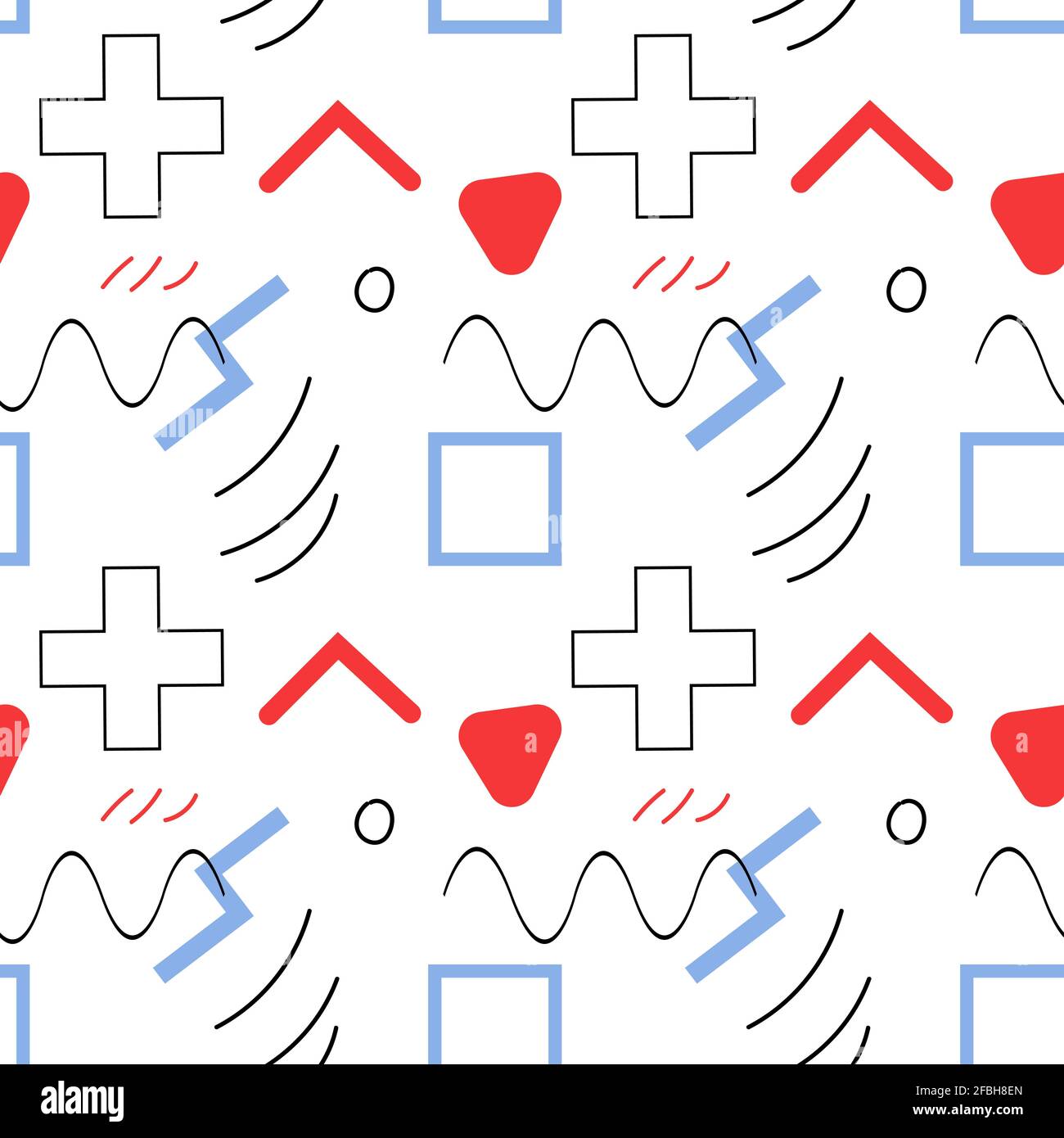 Geometric pattern color figures Cut Out Stock Images & Pictures - Alamy