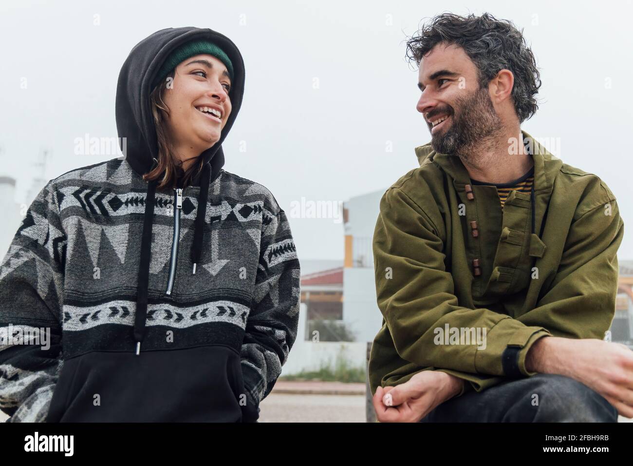 Happy couple looking at each other Stock Photo - Alamy