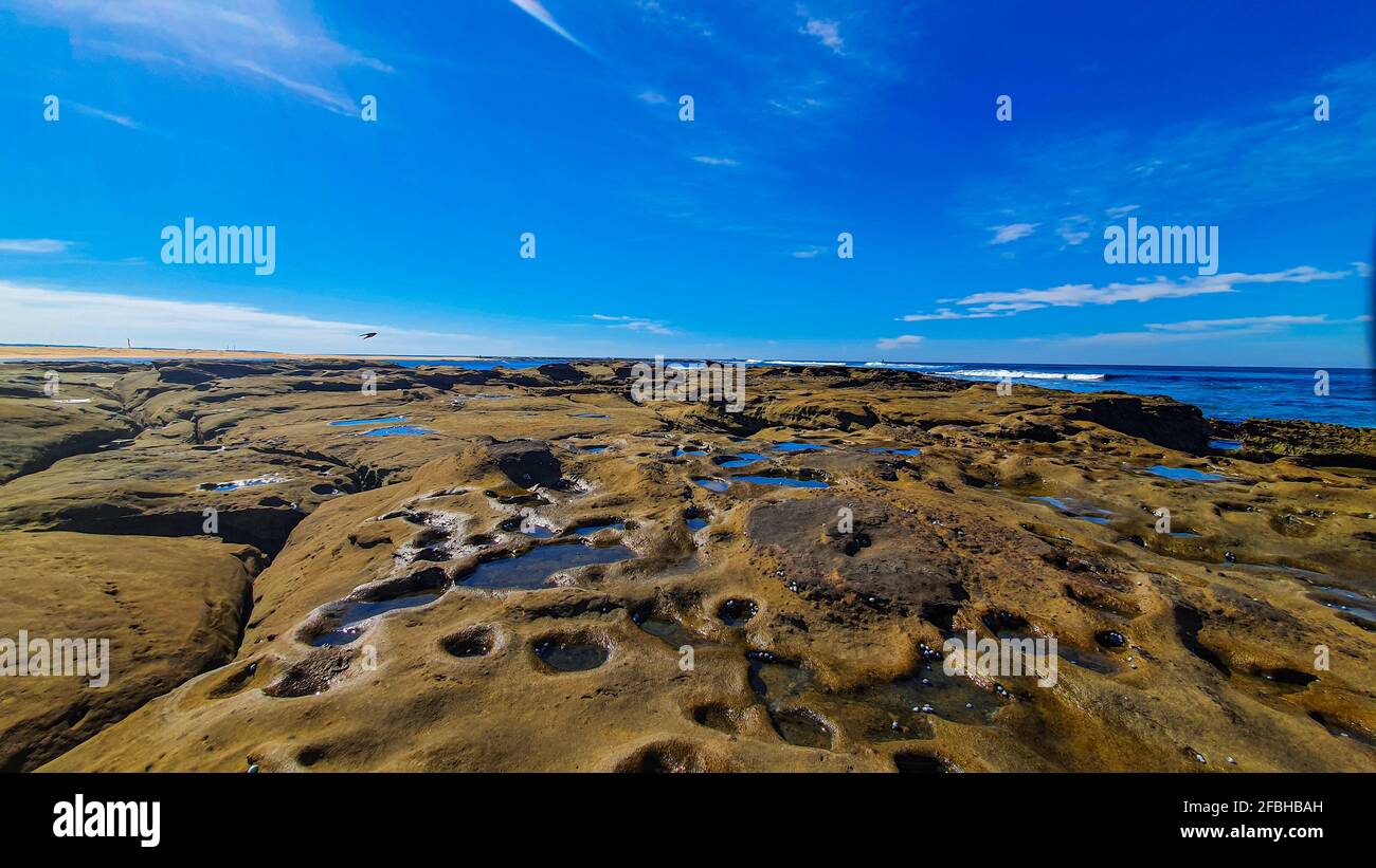 Beach at ebb tide Stock Photo - Alamy