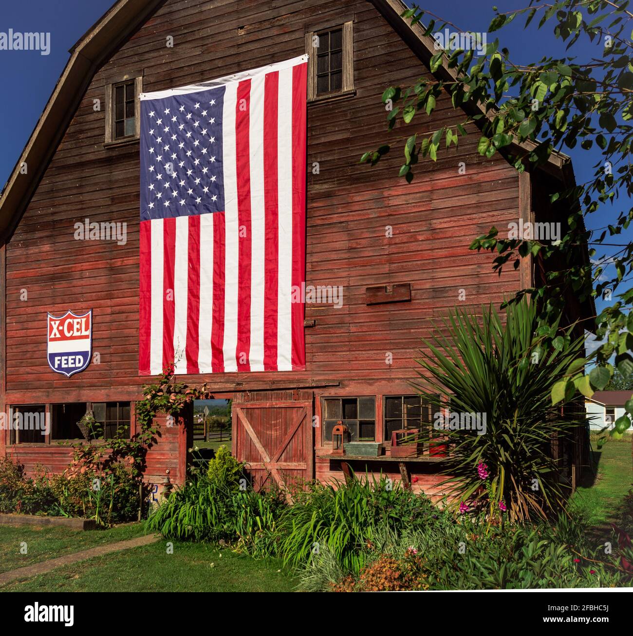 American flag displays hi-res stock photography and images - Alamy