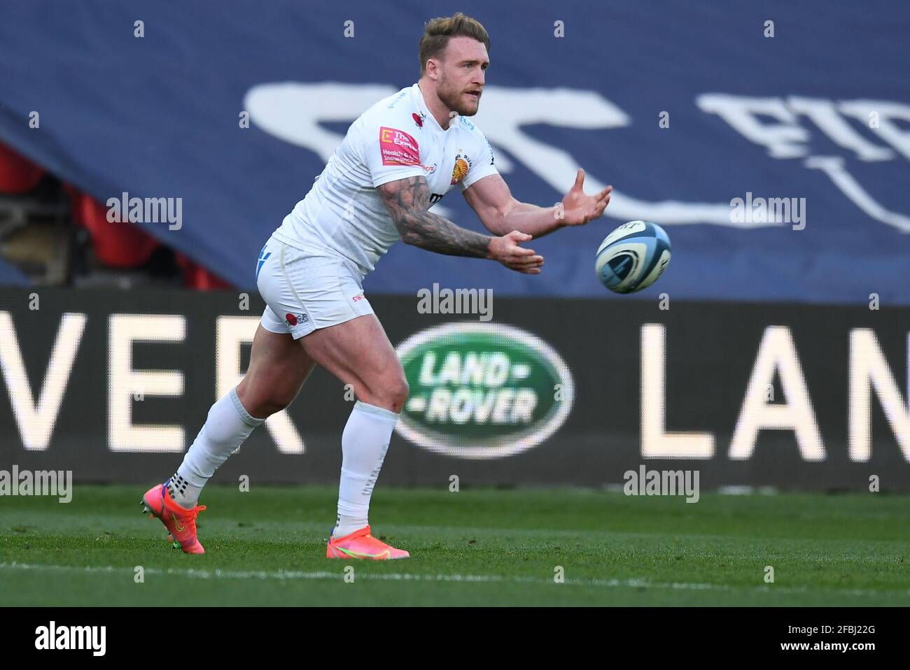 Stuart Hogg of Exeter Chiefs in action during the game Stock Photo - Alamy