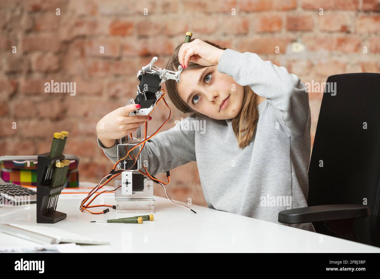 Robotic arm child hi-res stock photography and images - Alamy