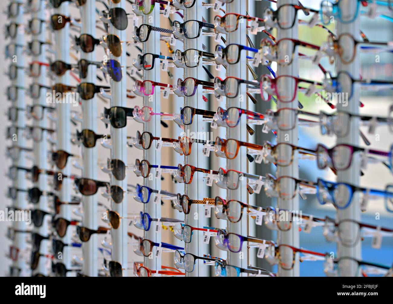 glasses on display Stock Photo - Alamy