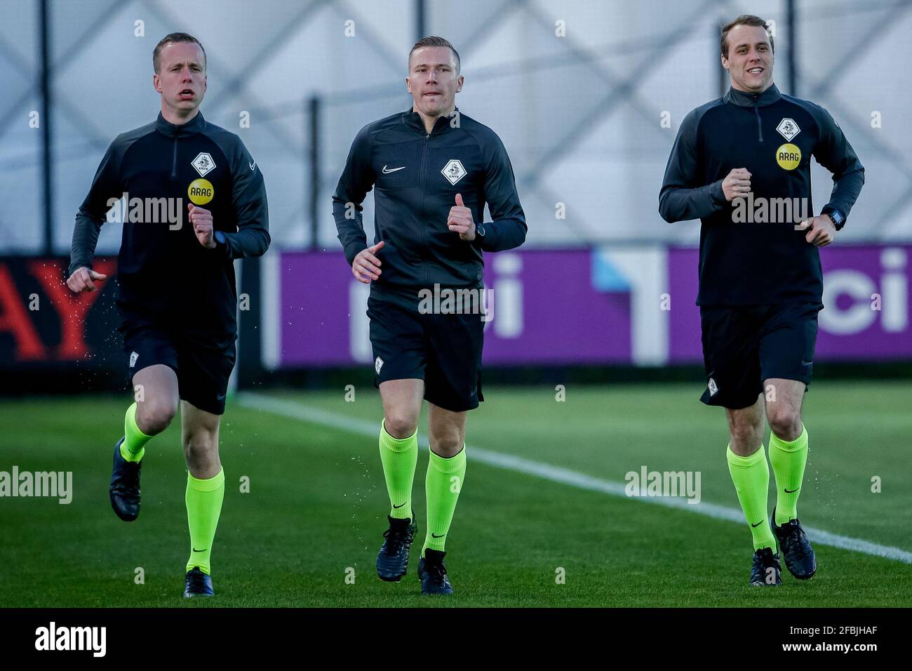 AMSTERDAM, NETHERLANDS - APRIL 23: Assistant Referee Stefan de Groot ...