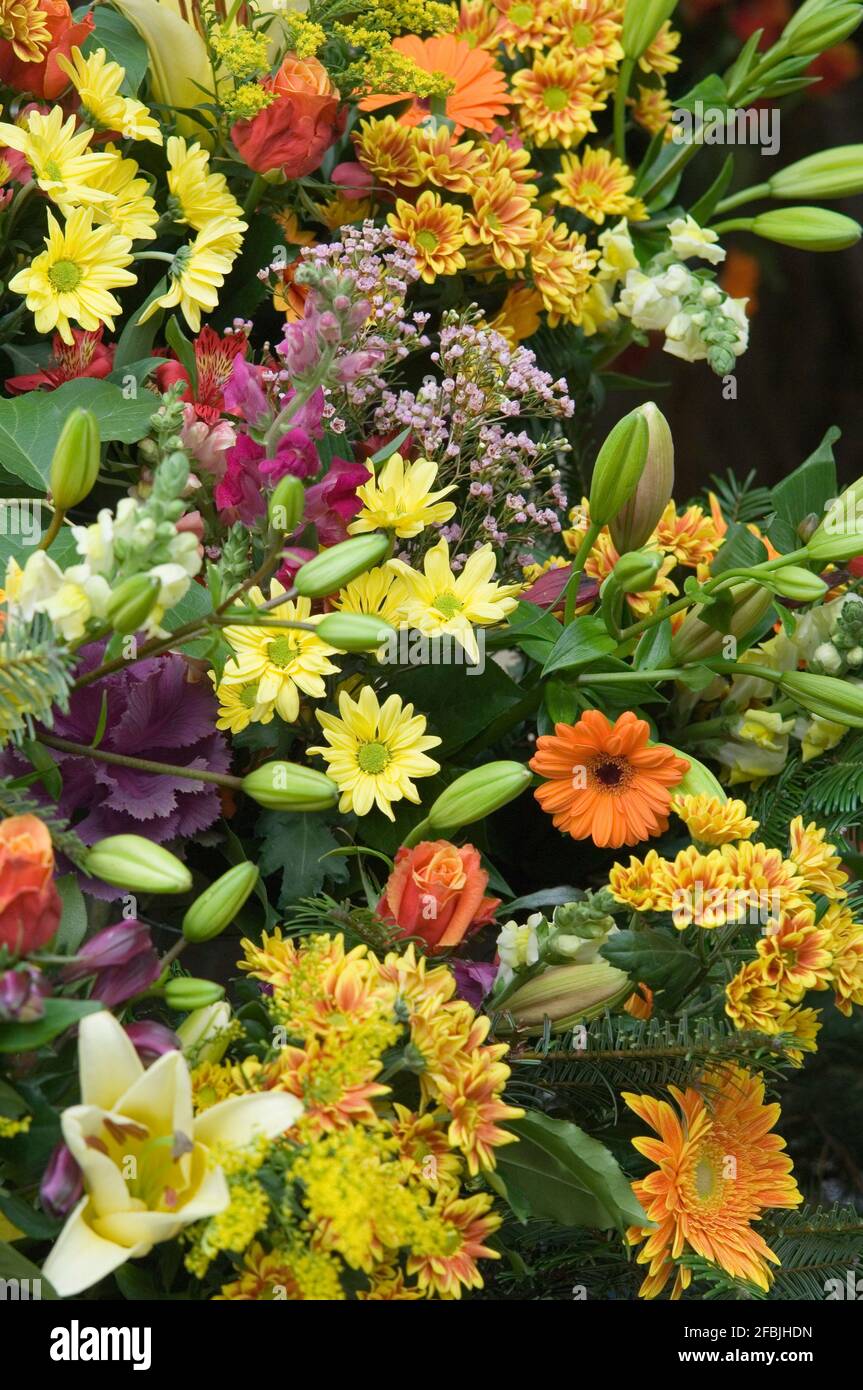 Flower bouguet, Cowichan Valley, Vancouver Island Stock Photo - Alamy