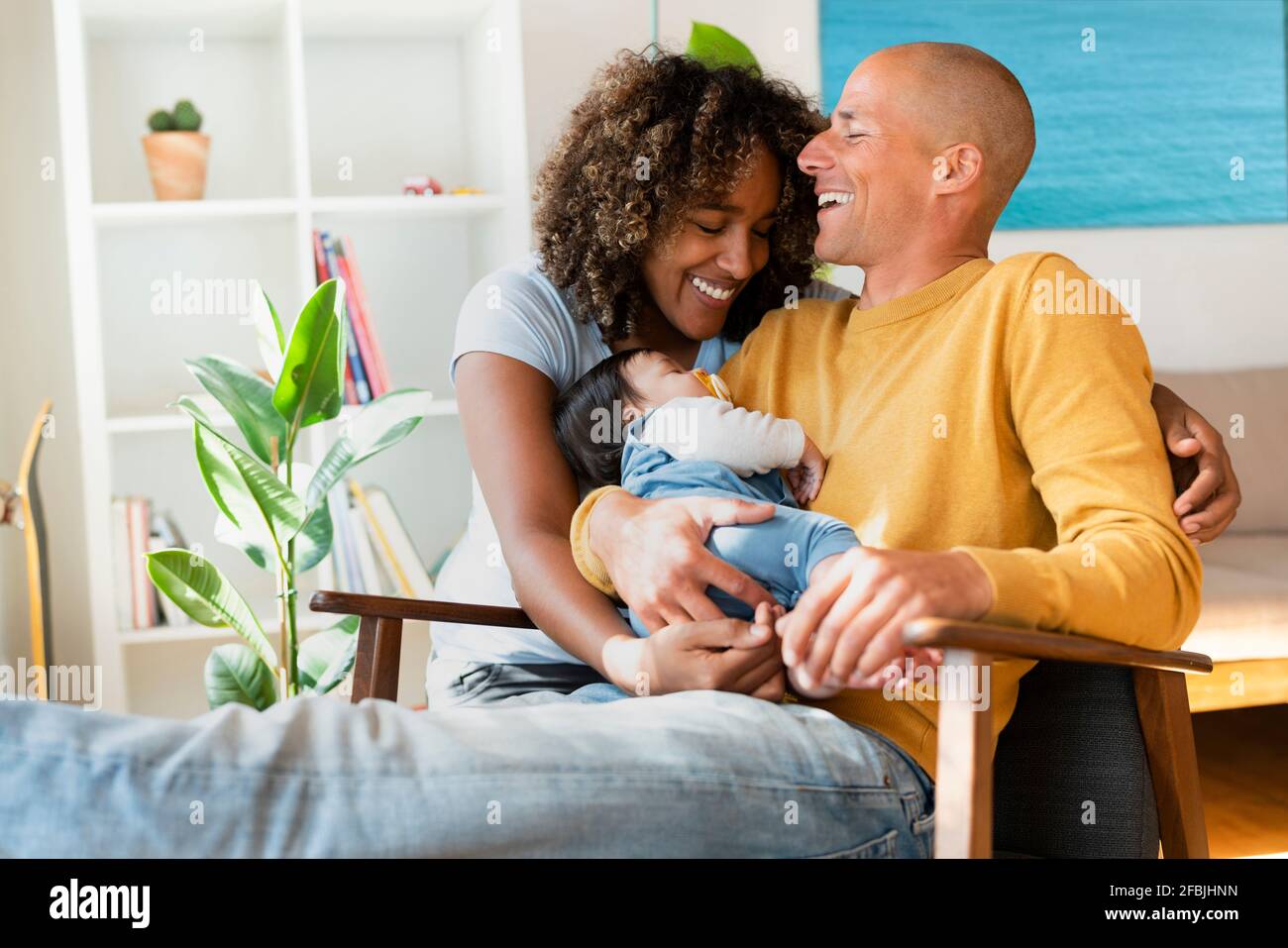 Laughing sleeping hi-res stock photography and images - Alamy