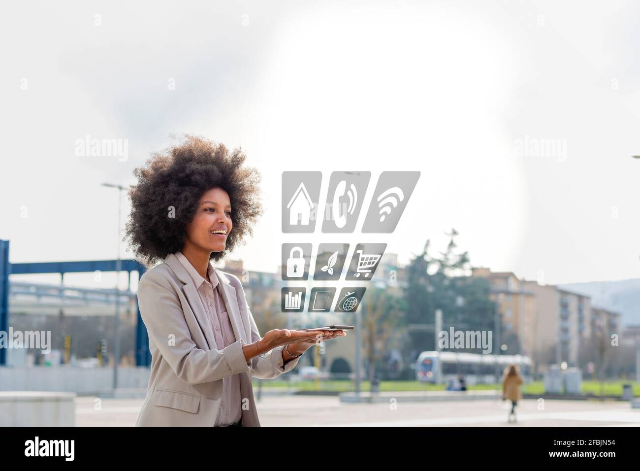 Person looking at phone icon hi-res stock photography and images - Alamy