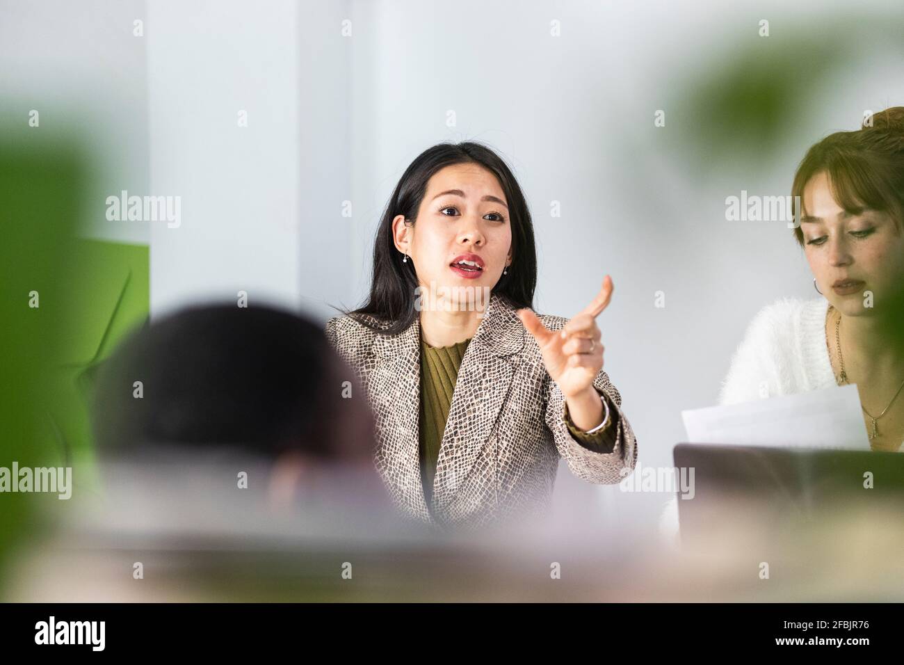 Group talking hand gesture hi-res stock photography and images - Alamy