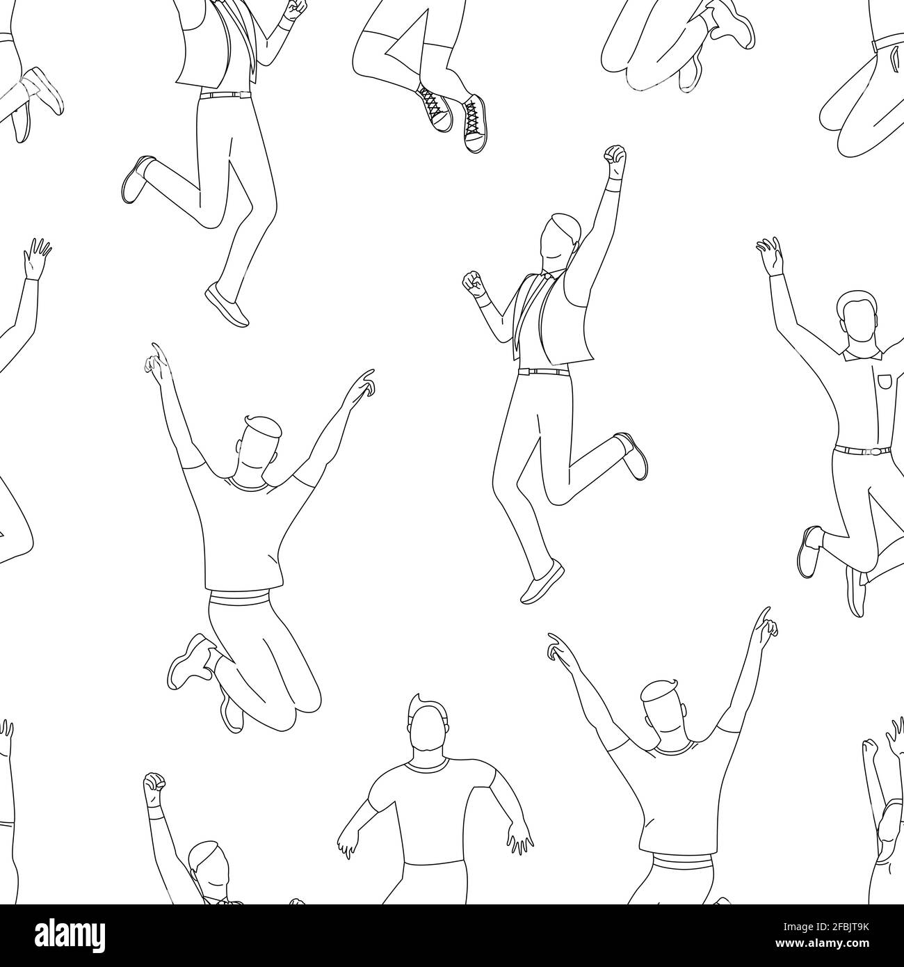 Happy business man jumping Black and White Stock Photos & Images - Alamy
