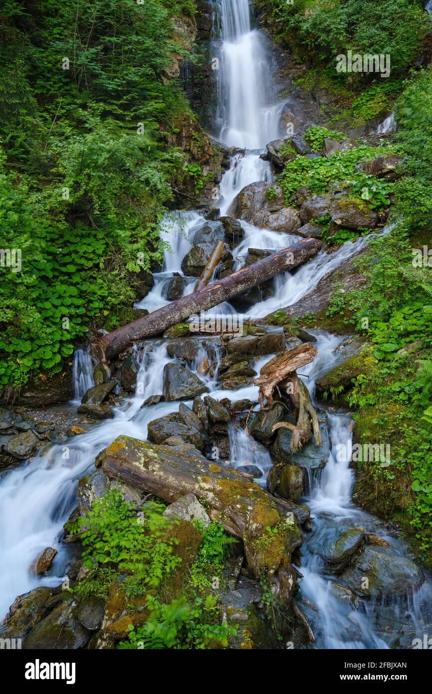 Waterfall the zillertaler mountain road hi-res stock photography and ...
