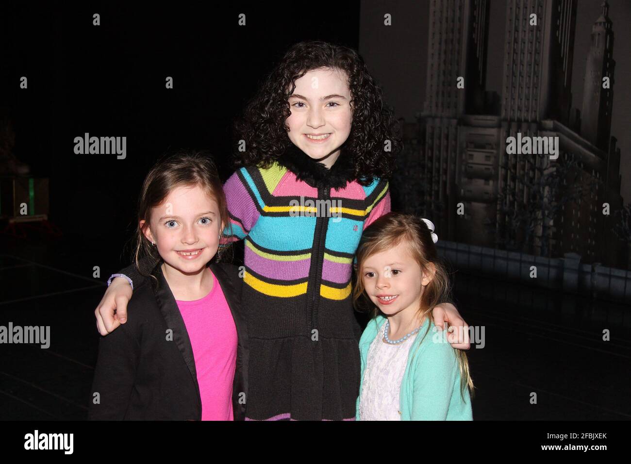 NEW YORK, NY- FEBRUARY 16: Violet Grohl, Lilla Crawford, and Harper ...