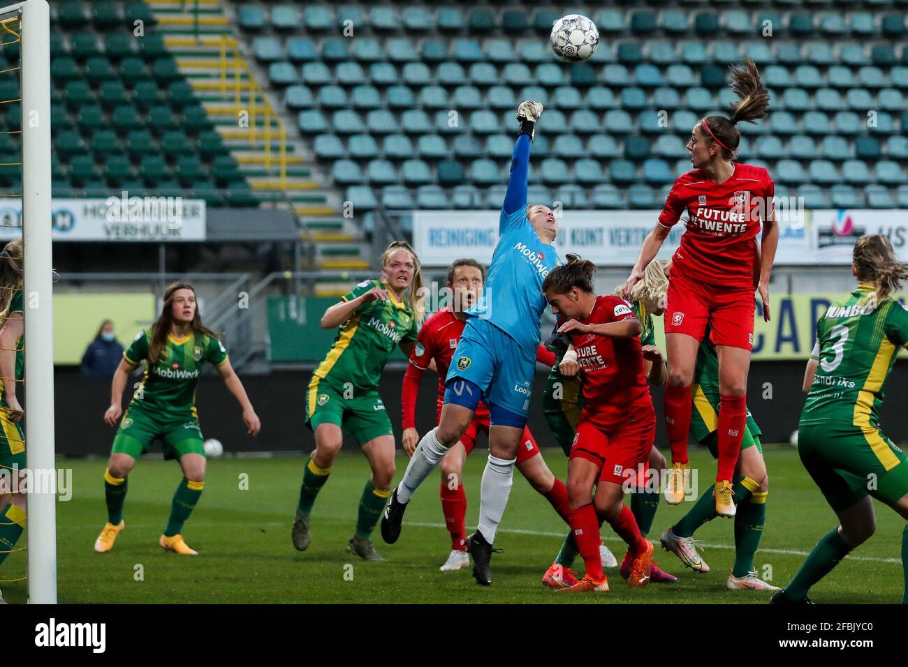 DEN HAAG, NETHERLANDS - APRIL 23: Amber Verspaget of ADO Den Haag ...