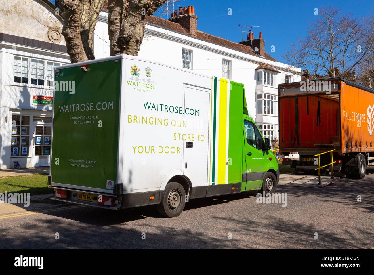 Waitrose van, tenterden, kent, uk Stock Photo - Alamy
