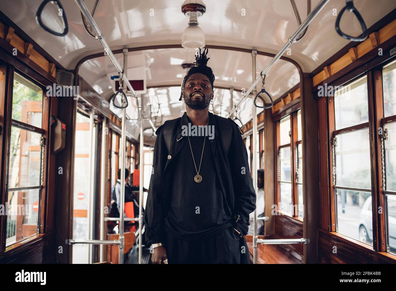 Man Standing In Front Of Bus High Resolution Stock Photography and ...
