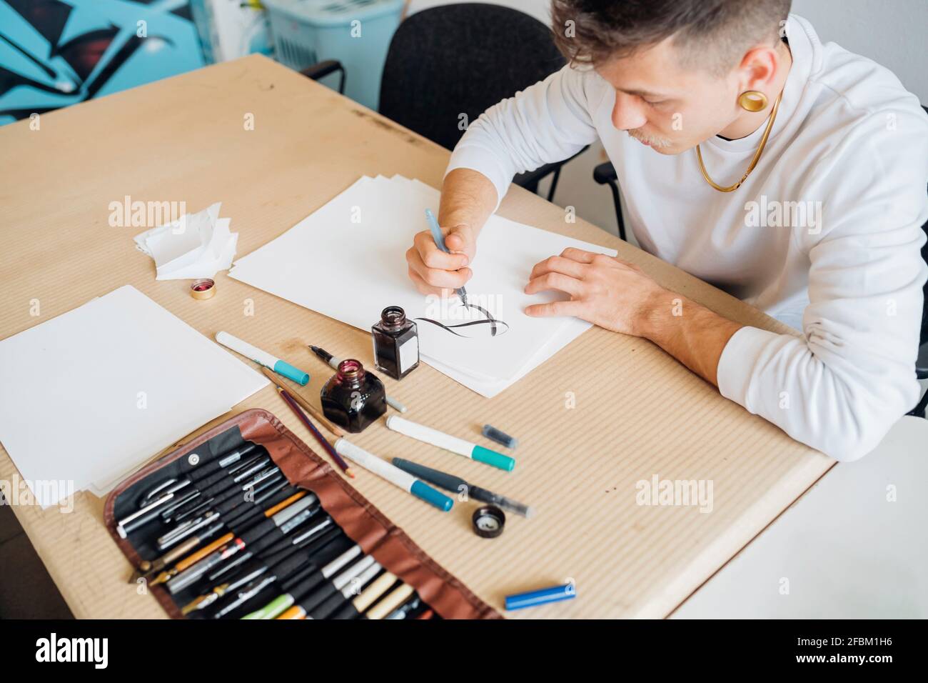 Calligraphy on paper hi-res stock photography and images - Alamy