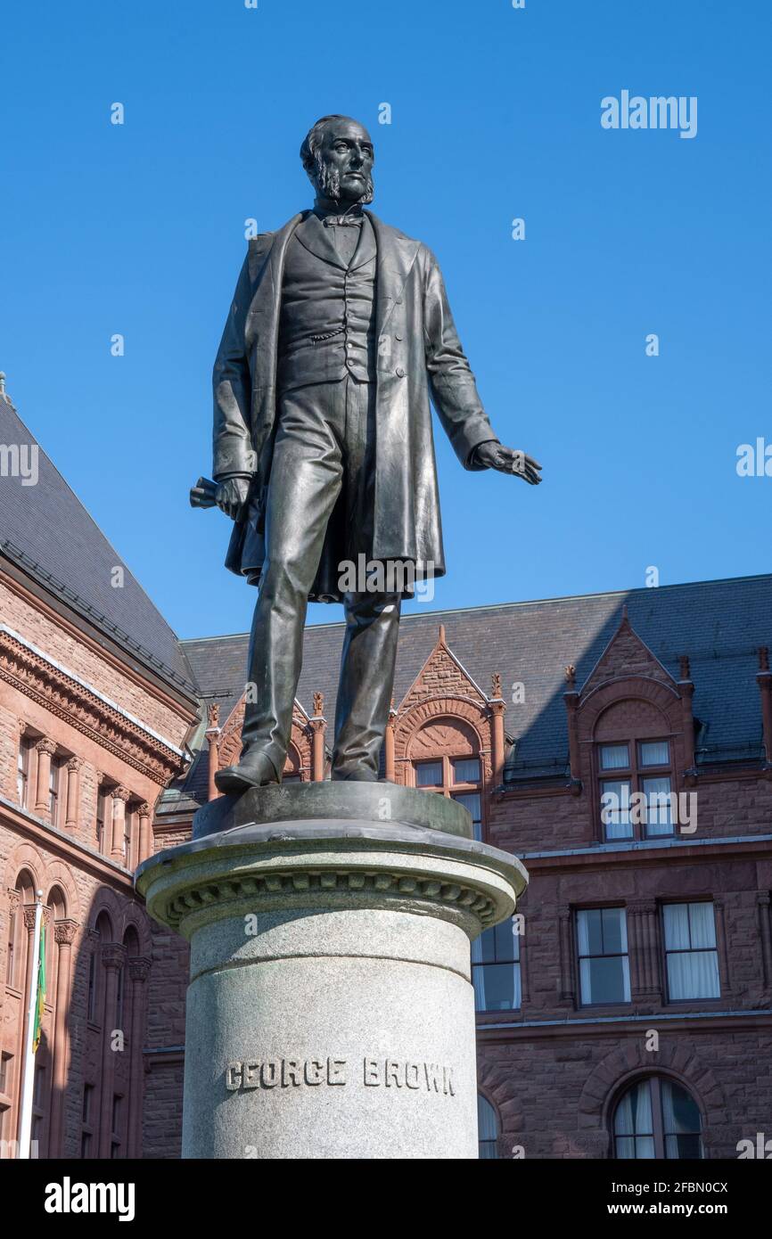 George brown statue hi-res stock photography and images - Alamy