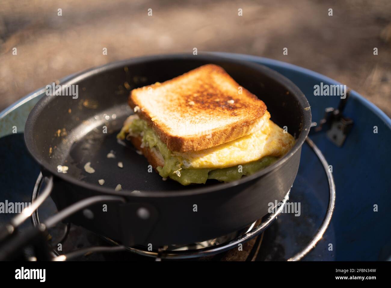 Toasted sandwich in frying pan hi-res stock photography and images - Alamy
