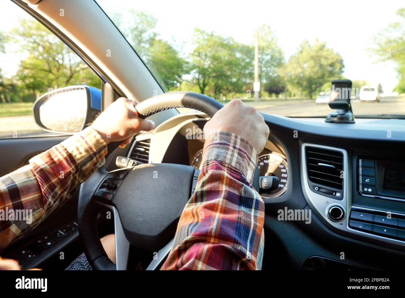 Businessman steering wheel hi-res stock photography and images - Alamy