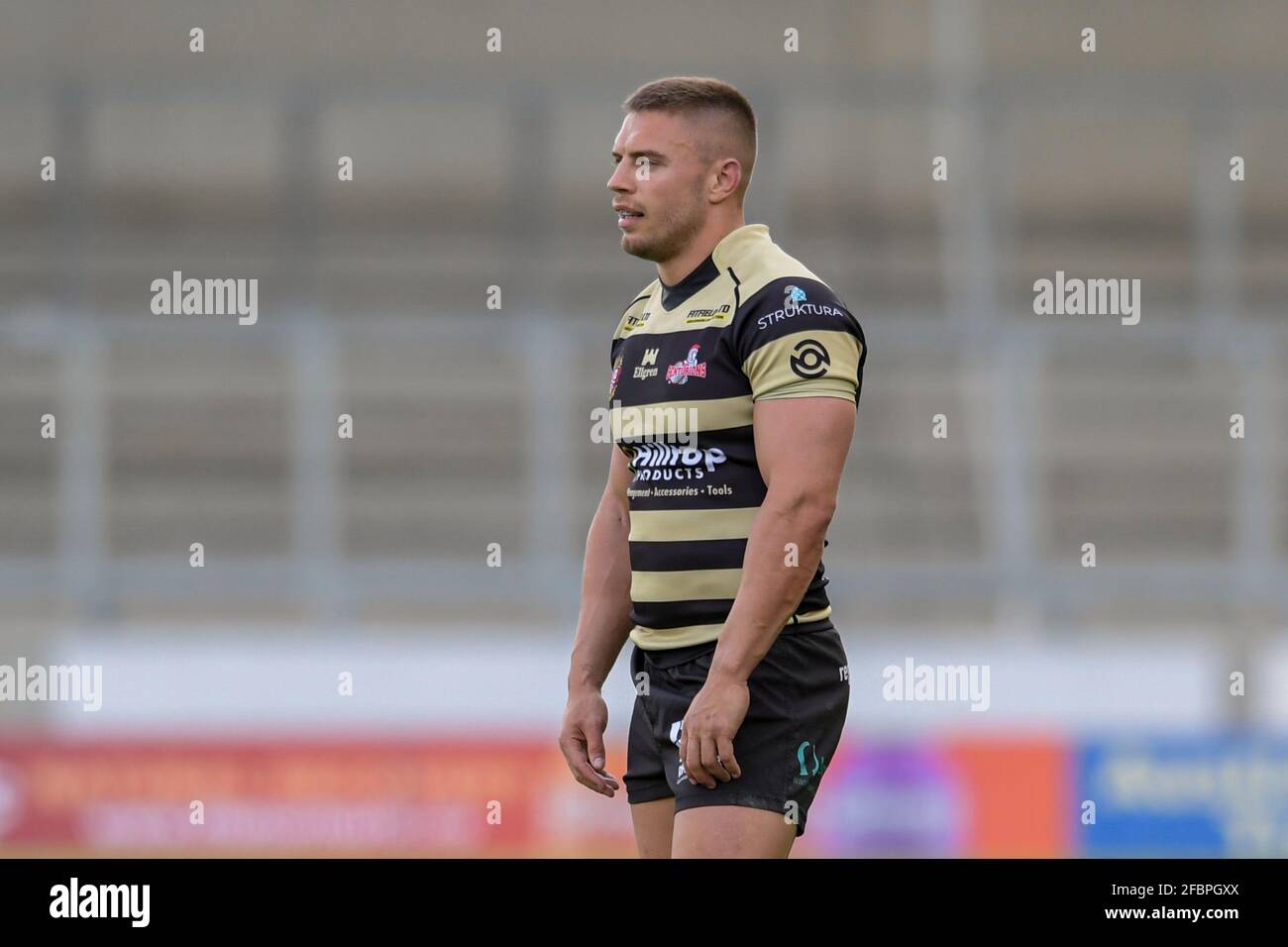 Matty Russell (2) of Leigh Centurions in action during the game Stock ...