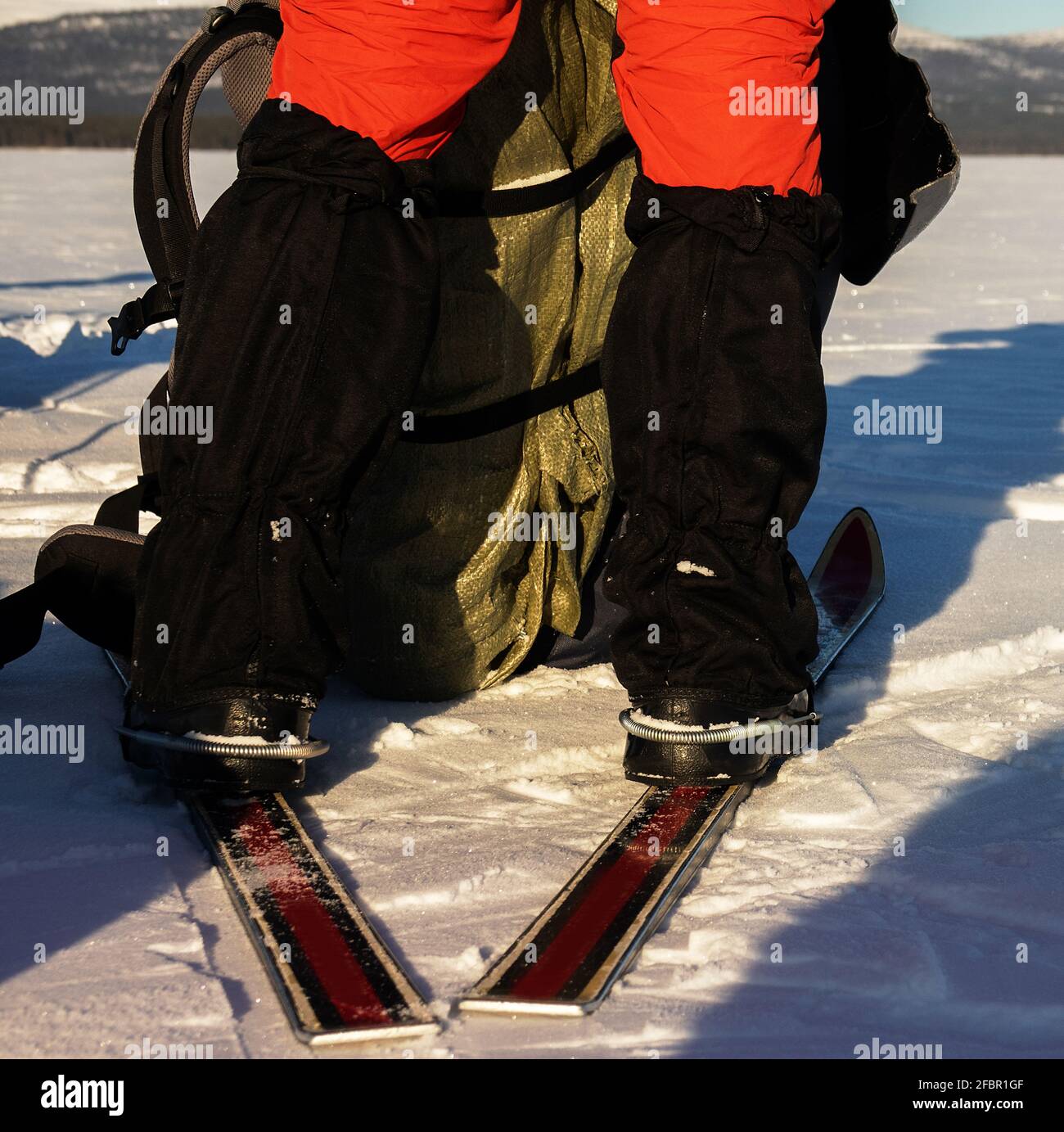 Skiers legs hi-res stock photography and images - Alamy