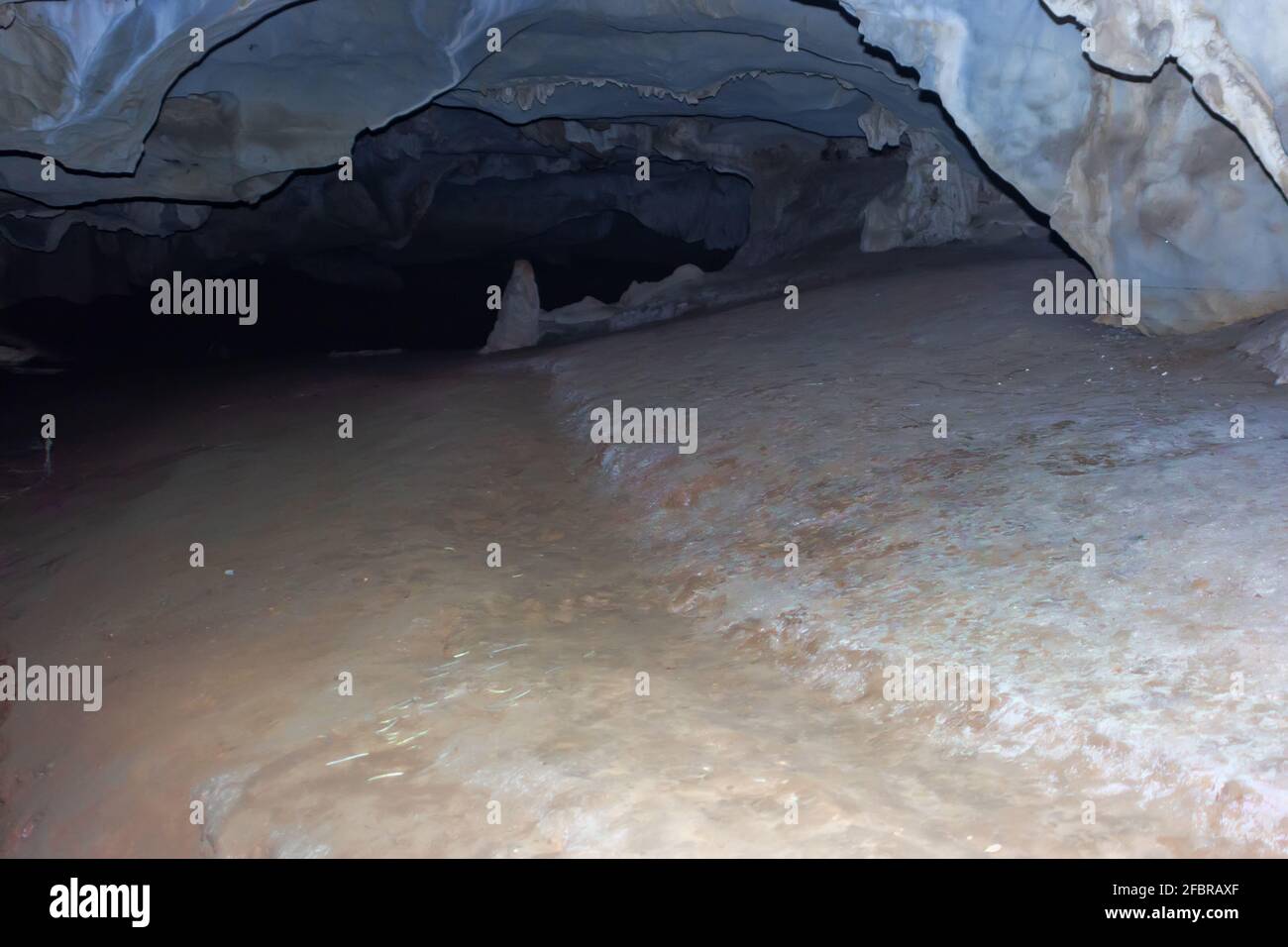 Cave washed in rock, chute. There is delve with access to day surface ...