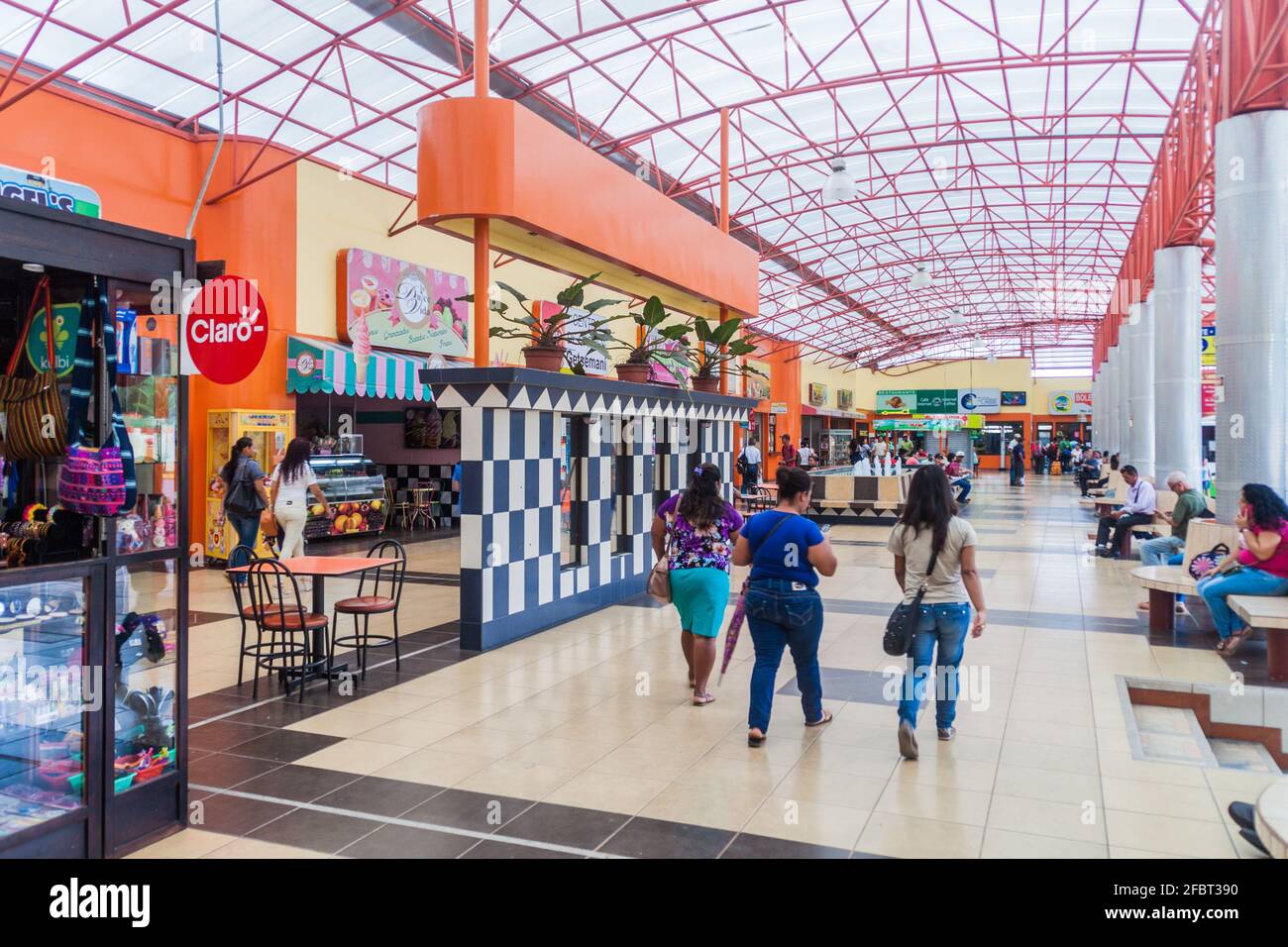 SAN JOSE, COSTA RICA - MAY 16, 2016: View of buses at Gran Terminal del ...