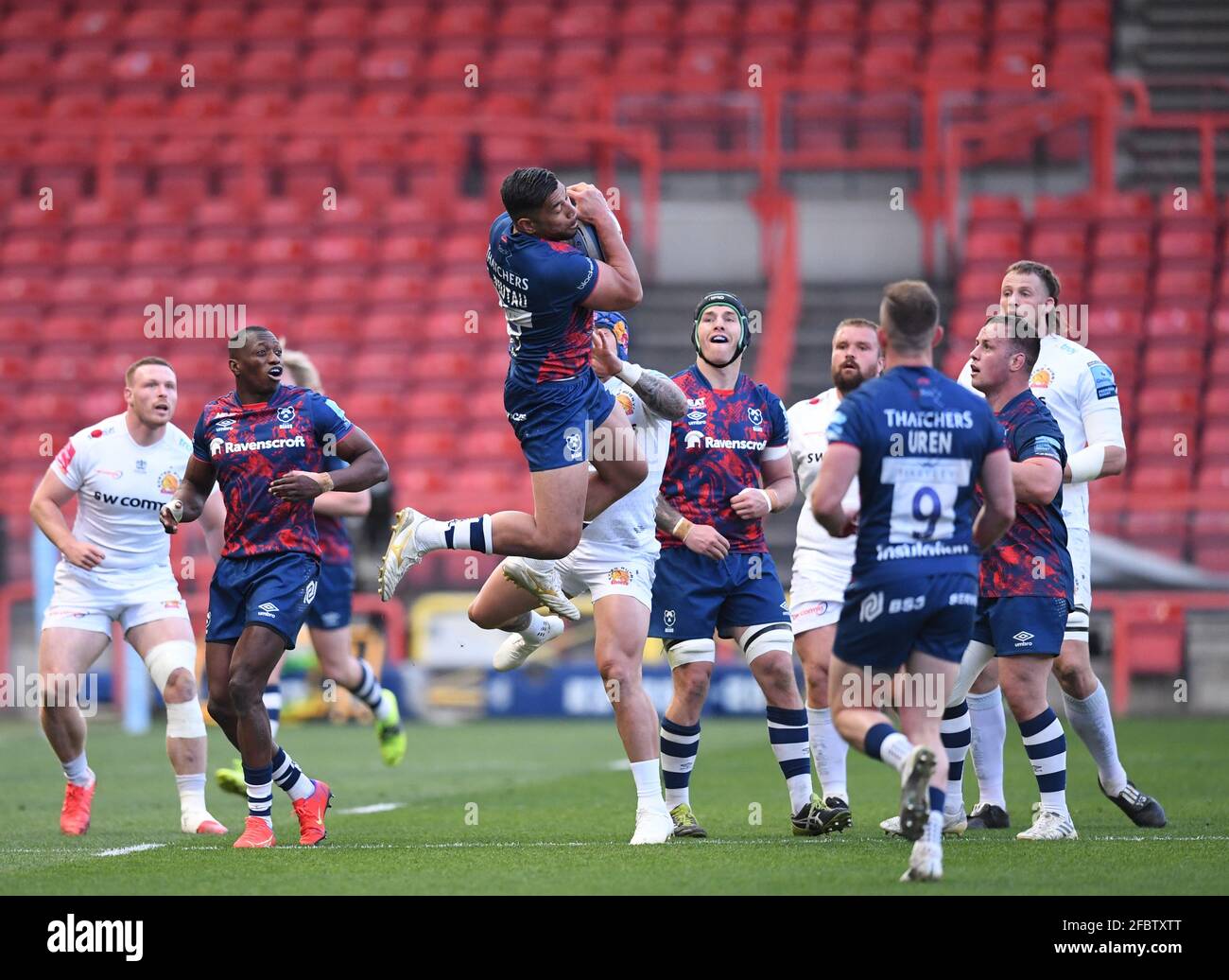 Ashton Gate Stadium, Bristol, UK. 23rd Apr, 2021. Premiership Rugby ...