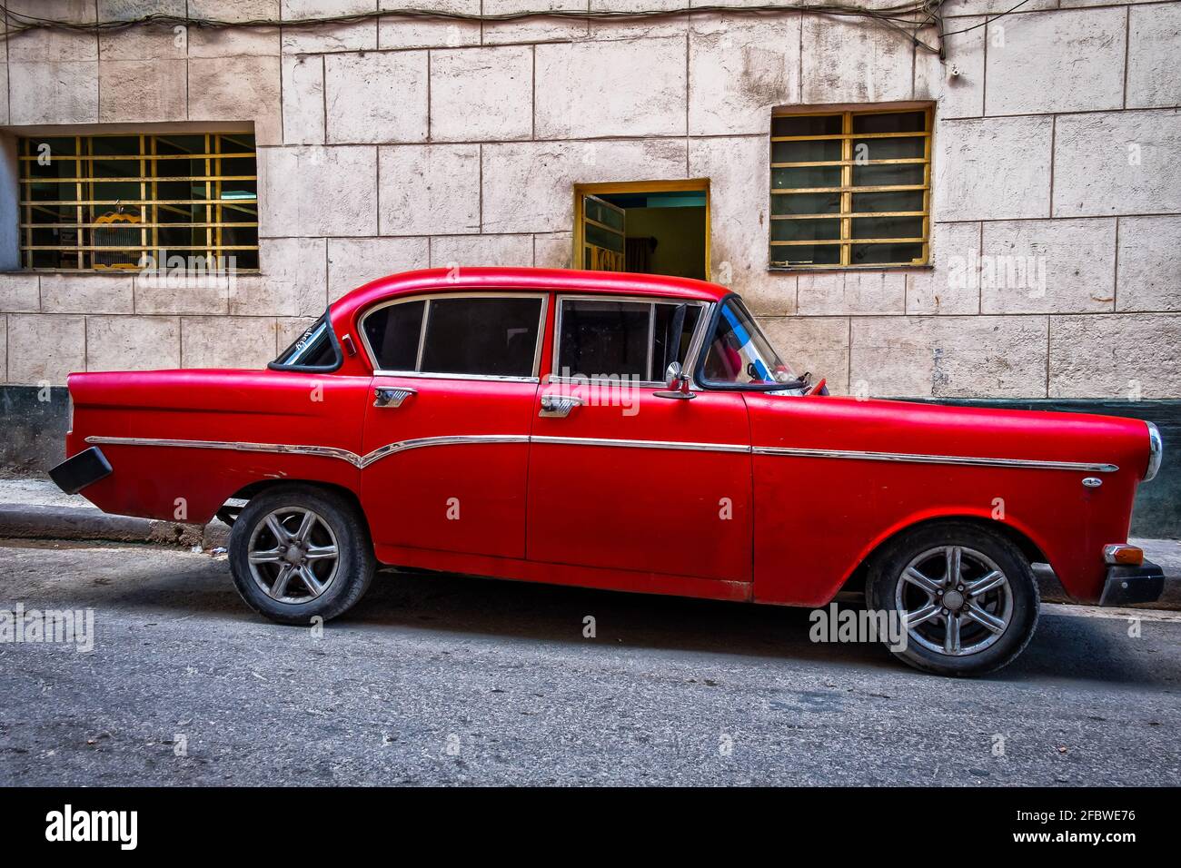 Old 1950s red chevrolet car hi-res stock photography and images - Alamy