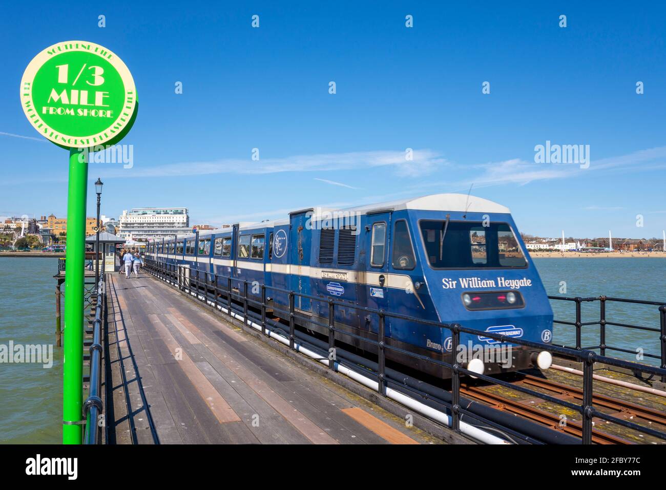 Southend Pier Railway Train on Southend Pier, Southend on Sea, Essex ...
