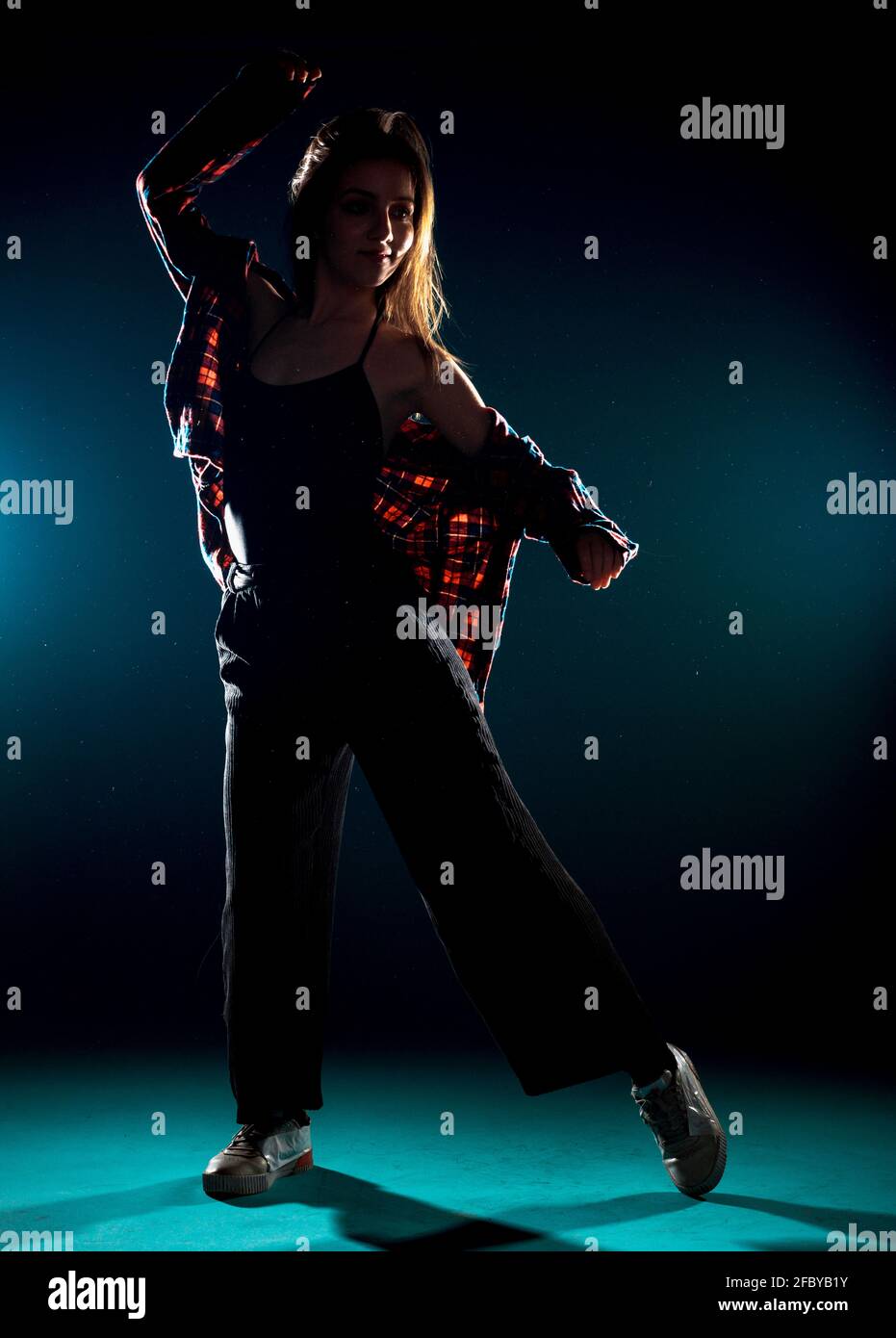Girl moves in dance isolated hi-res stock photography and images - Alamy