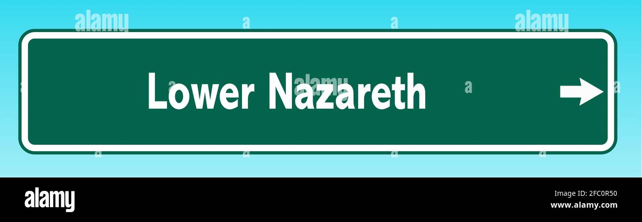 Nazareth road sign hi-res stock photography and images - Alamy